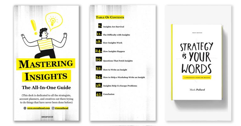 Mastering Insights - Ebook Registration - Strategy Story - Sweathead
